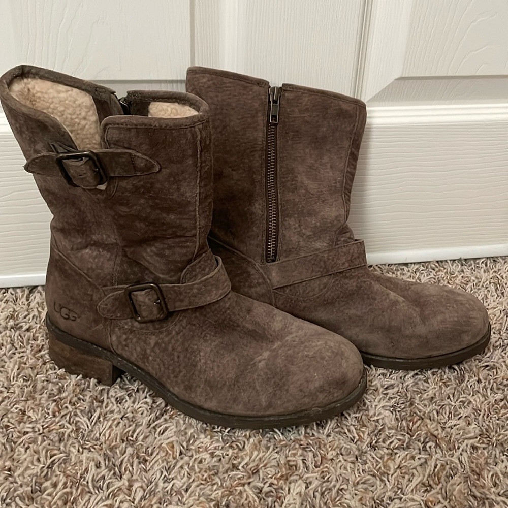 Ugg Sherpa Lined Lug Sole Boot - Gem